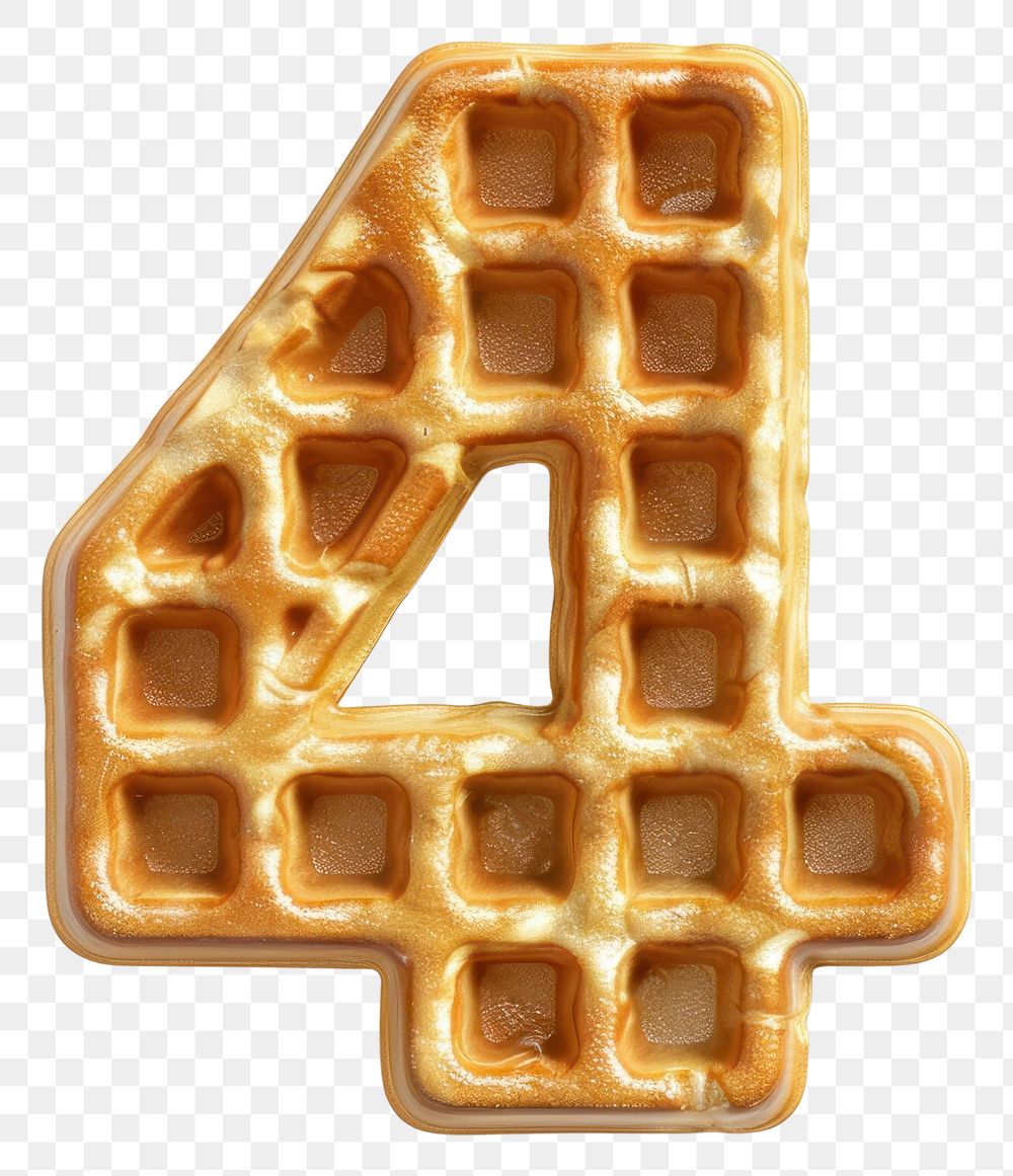 PNG Number 4 waffle symbol | Free PNG - rawpixel