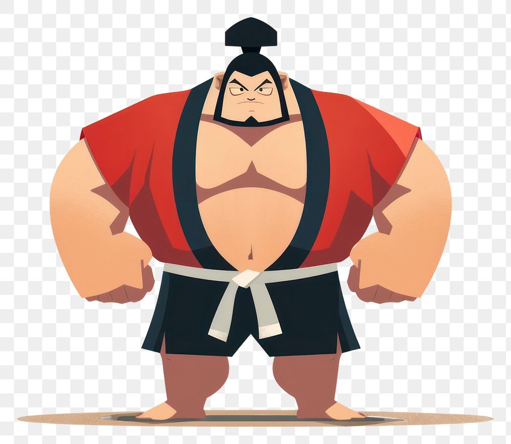 PNG Sumo wrestling cartoon fashion. | Free PNG - rawpixel