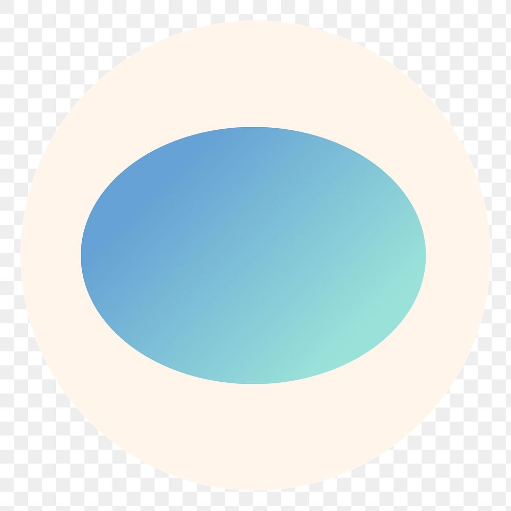 Gradient blue oval png geometric | Free PNG - rawpixel