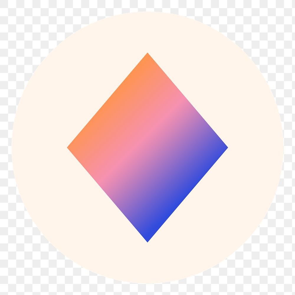 Gradient rhombus png geometric shape | Free PNG - rawpixel