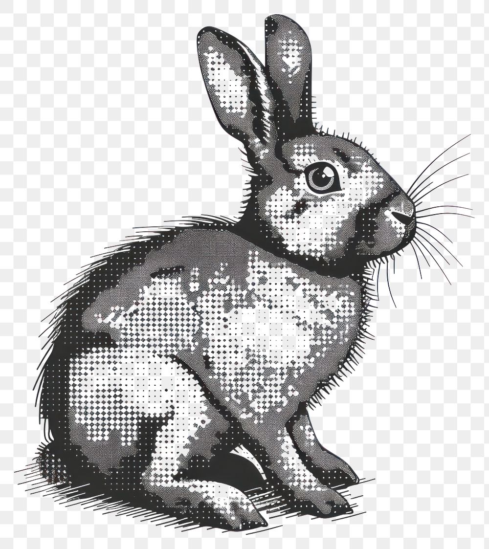 PNG Rabbit icon art illustrated | Free PNG - rawpixel