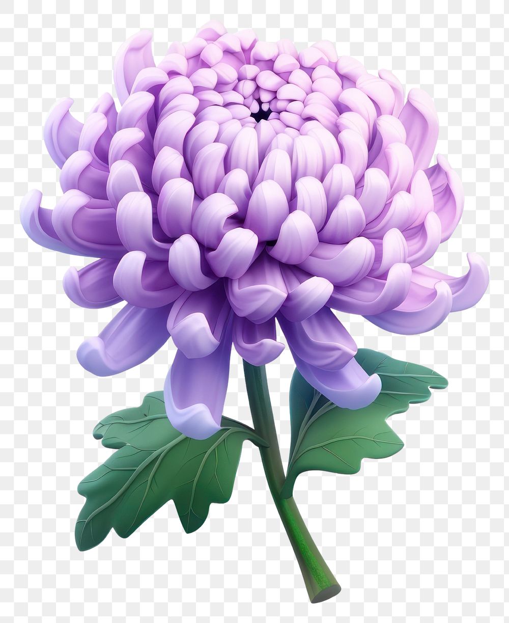 PNG Elegant purple chrysanthemum flower | Free PNG - rawpixel