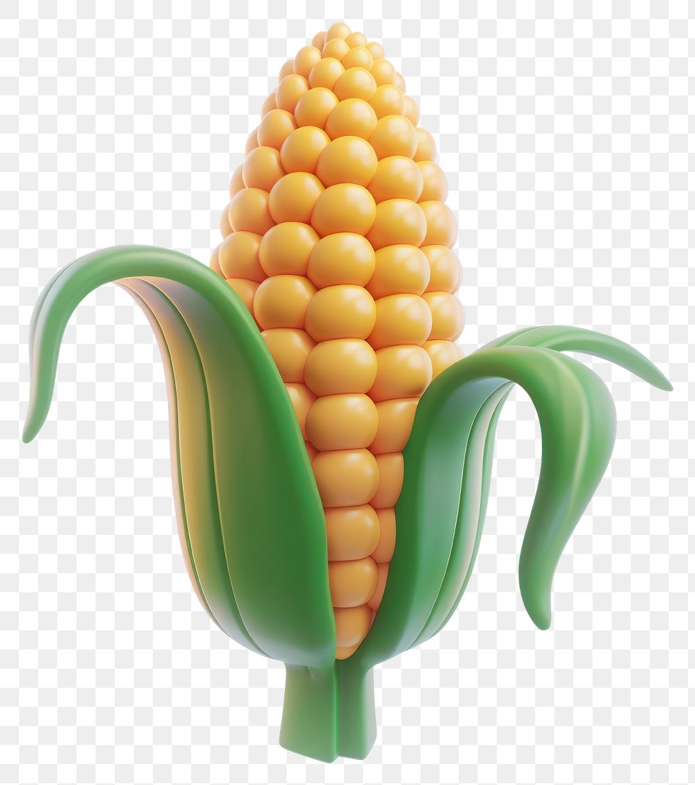 PNG Vibrant 3D corn illustration | Free PNG - rawpixel