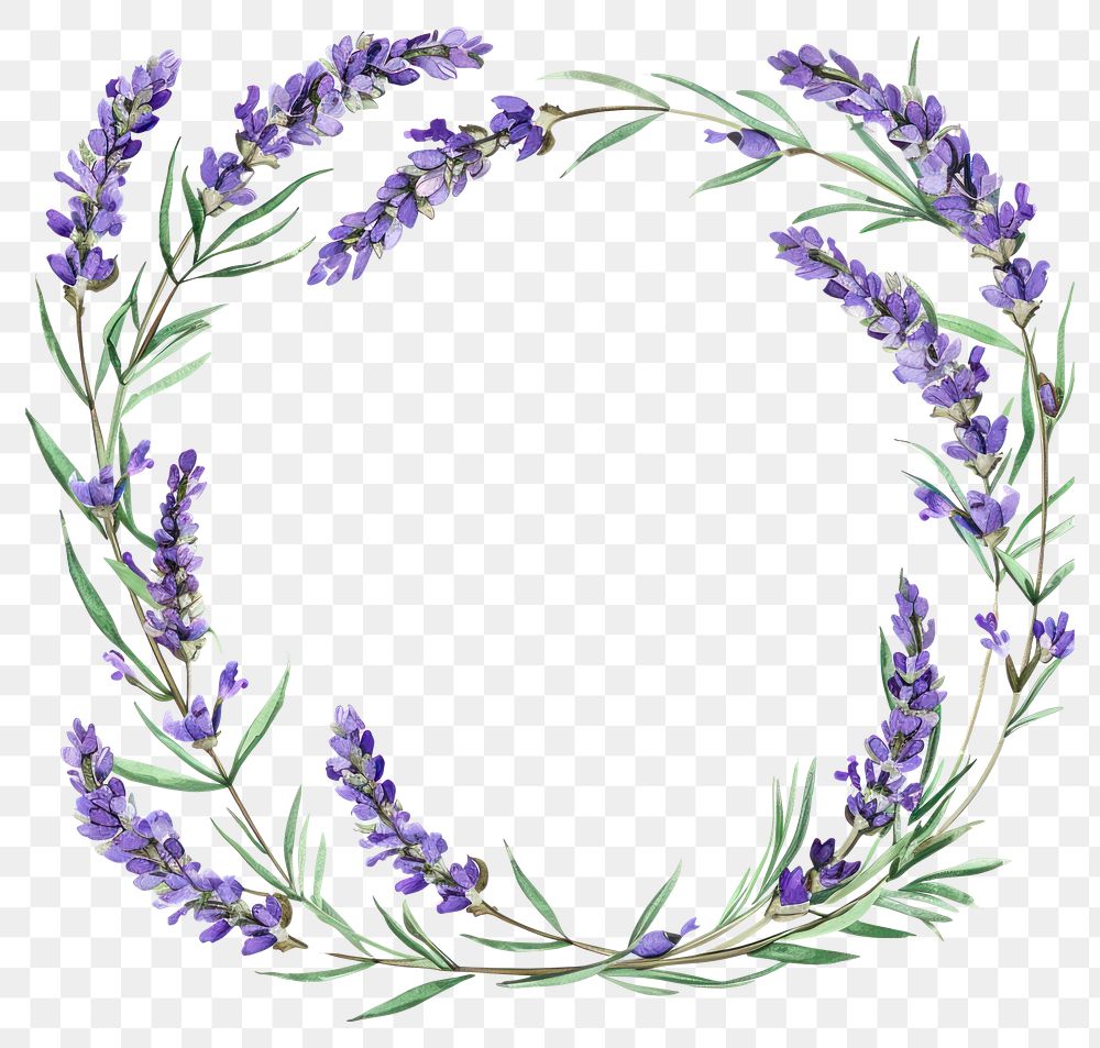 PNG Lavender frame blossom flower | Free PNG - rawpixel