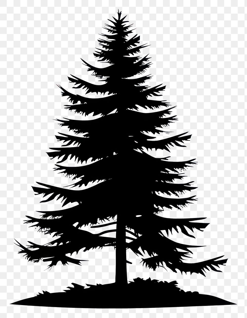 PNG Silhouette evergreen tree nature | Free PNG - rawpixel