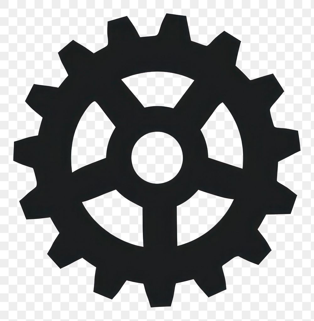 PNG Black gear icon illustration | Free PNG - rawpixel