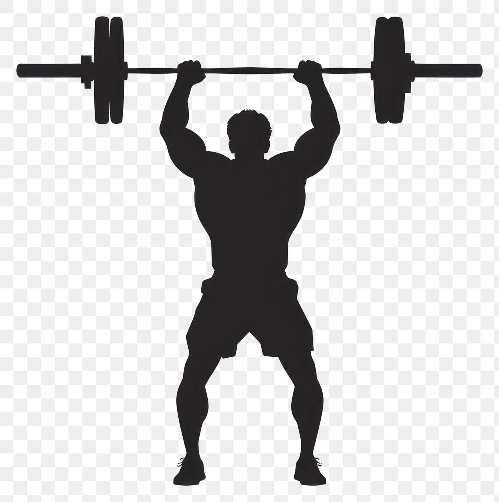 PNG Weightlifting silhouette muscular strength | Free PNG - rawpixel