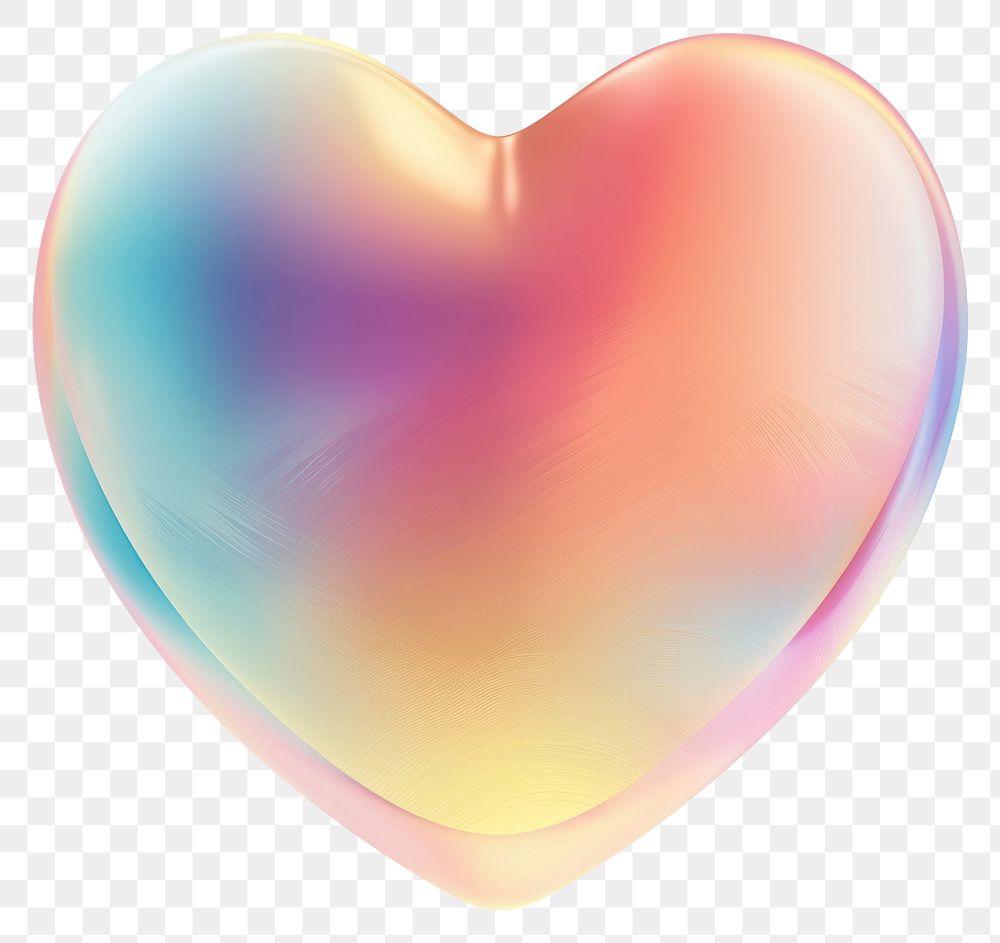 Colorful gradient heart shape | Free PNG - rawpixel