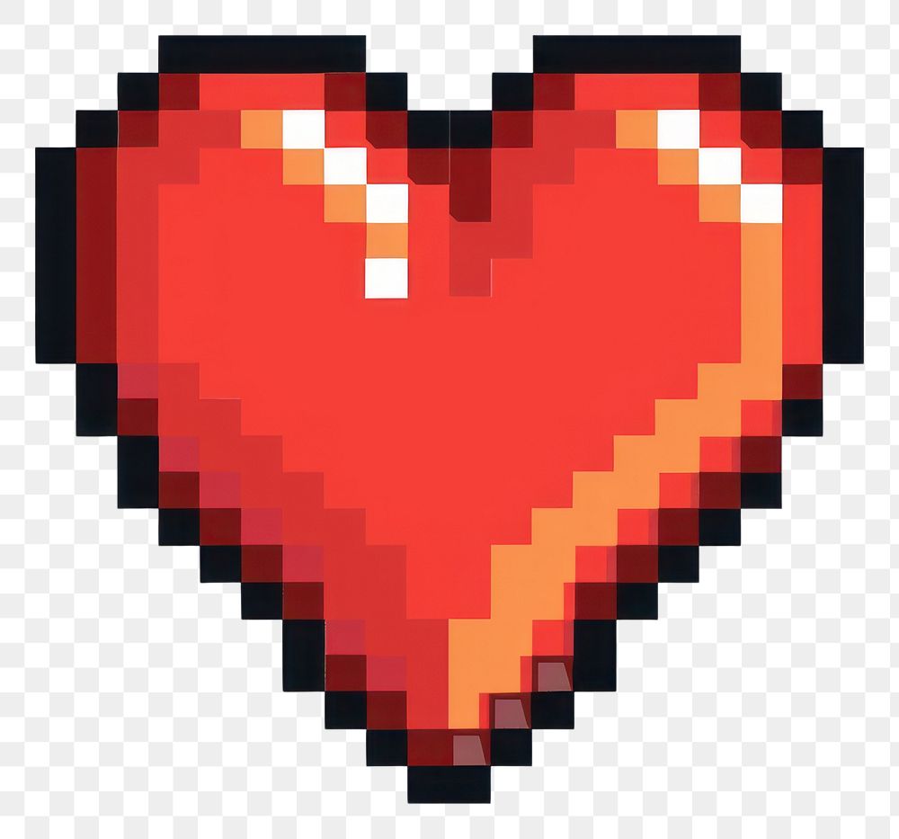 PNG Pixelated red heart illustration | Free Icons - rawpixel