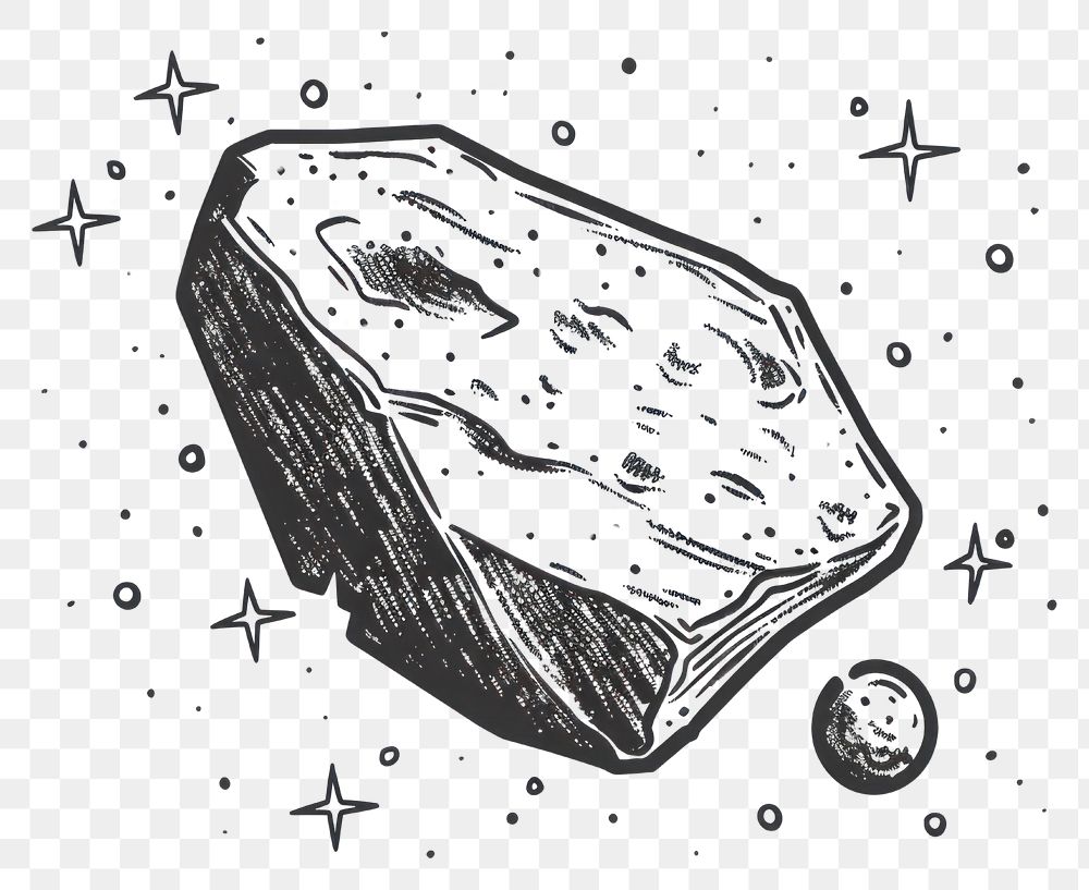 PNG Meteorite art illustrated drawing. | Free PNG - rawpixel