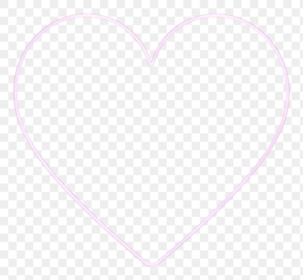 Pink heart outline transparent PNG | Free PNG - rawpixel