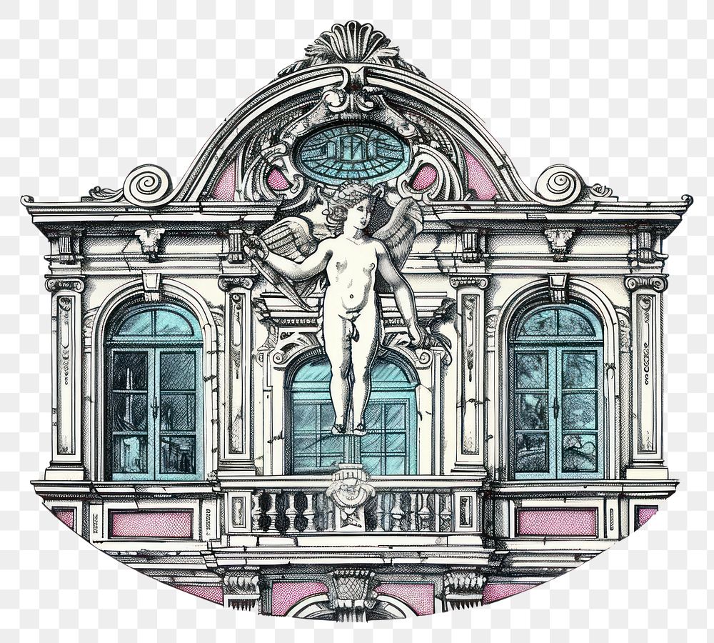 PNG Elegant classical architectural facade | Free PNG - rawpixel