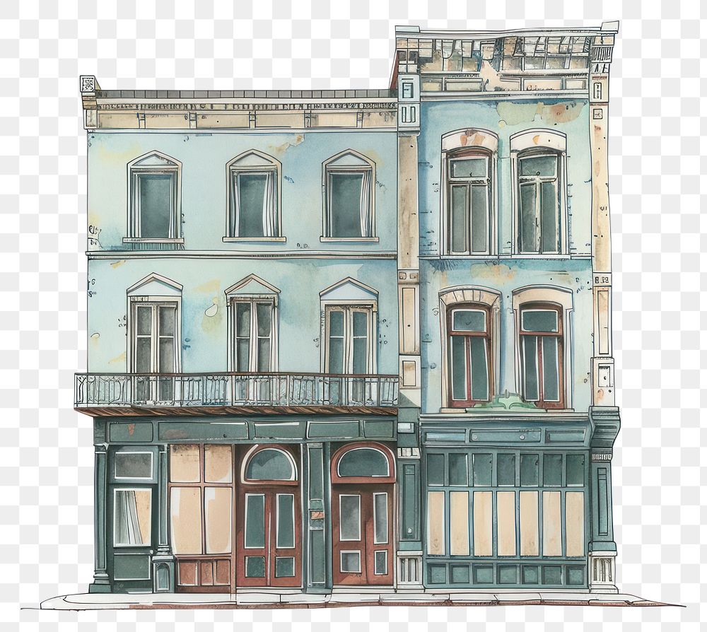 PNG Vintage storefront building illustration | Premium PNG - rawpixel