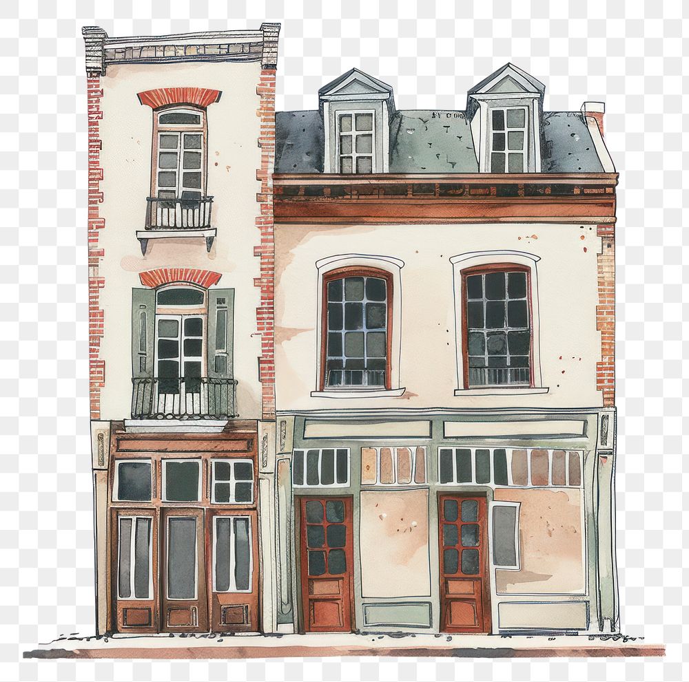 PNG Charming vintage storefront illustration | Free PNG - rawpixel