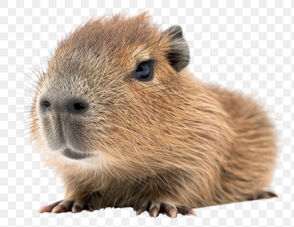 PNG Adorable capybara close-up portrait | Premium PNG - rawpixel