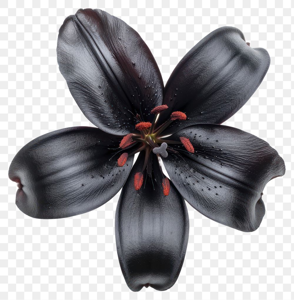 PNG Elegant black lily flower | Free PNG - rawpixel