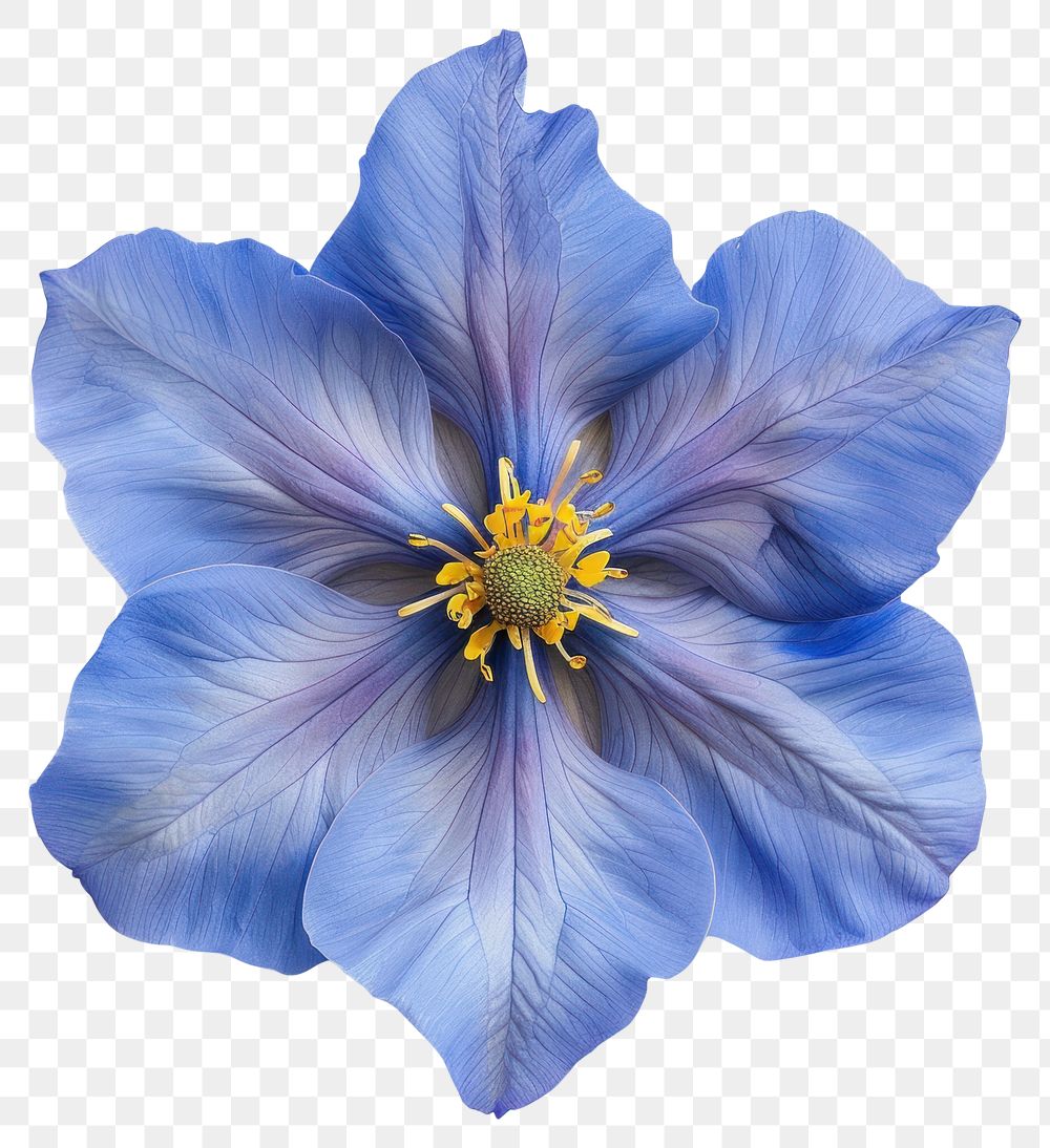 PNG Vibrant blue flower close-up | Premium PNG - rawpixel