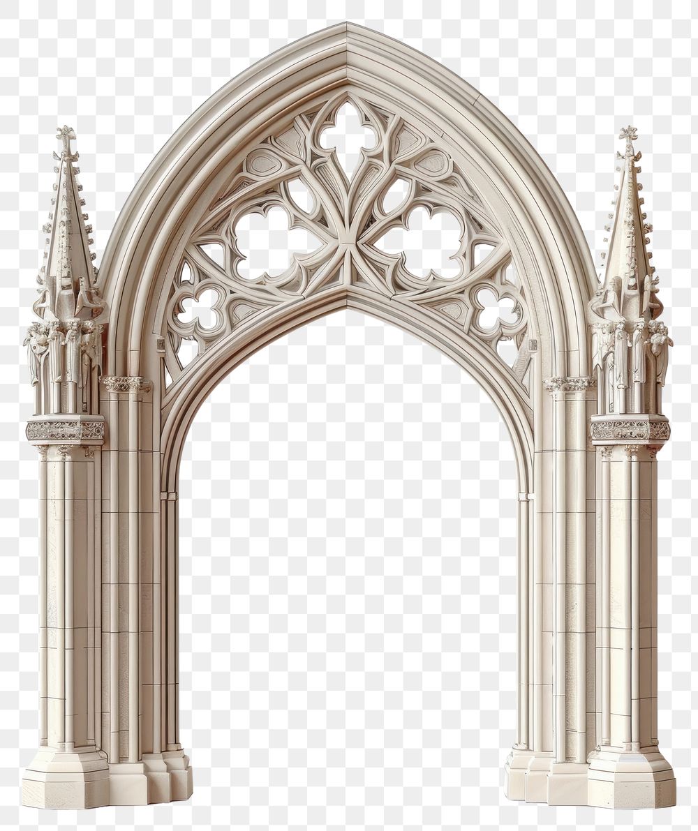 PNG Gothic architectural arch illustration | Premium PNG - rawpixel