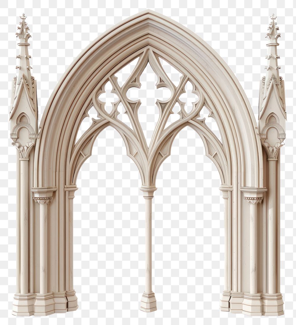 PNG Gothic architectural arch illustration | Free PNG - rawpixel