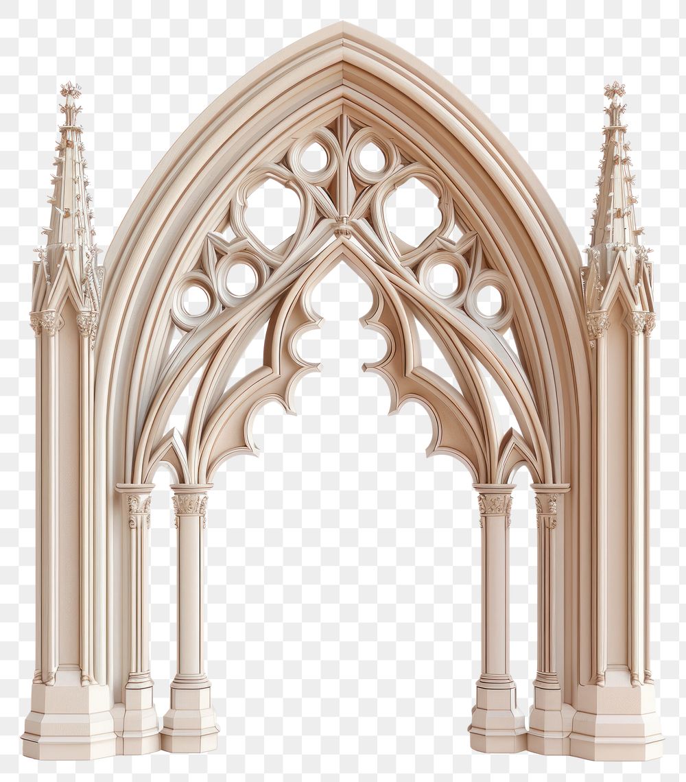PNG Gothic architectural arch illustration | Free PNG - rawpixel