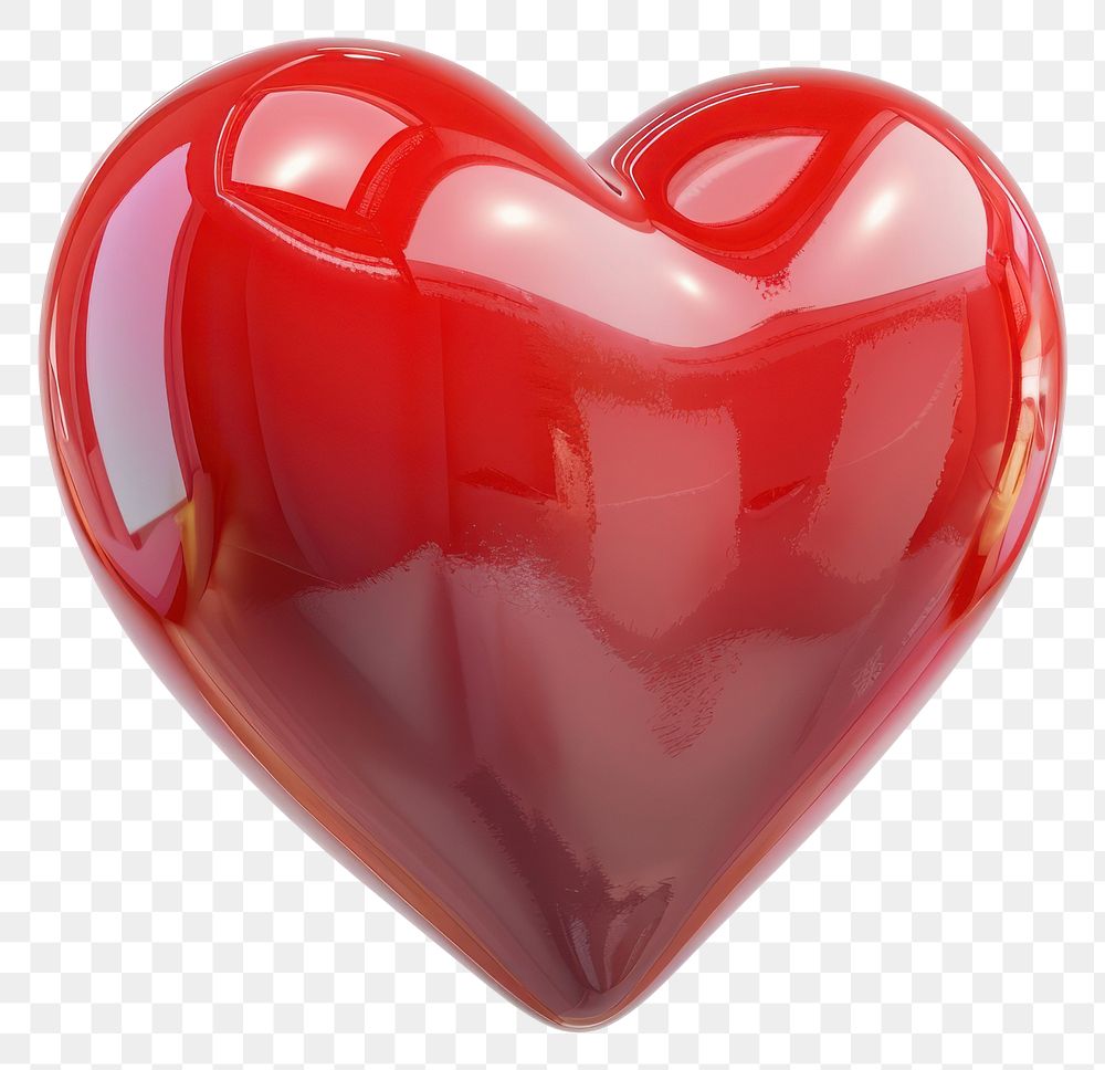 Glossy red heart icon | Premium PNG - rawpixel