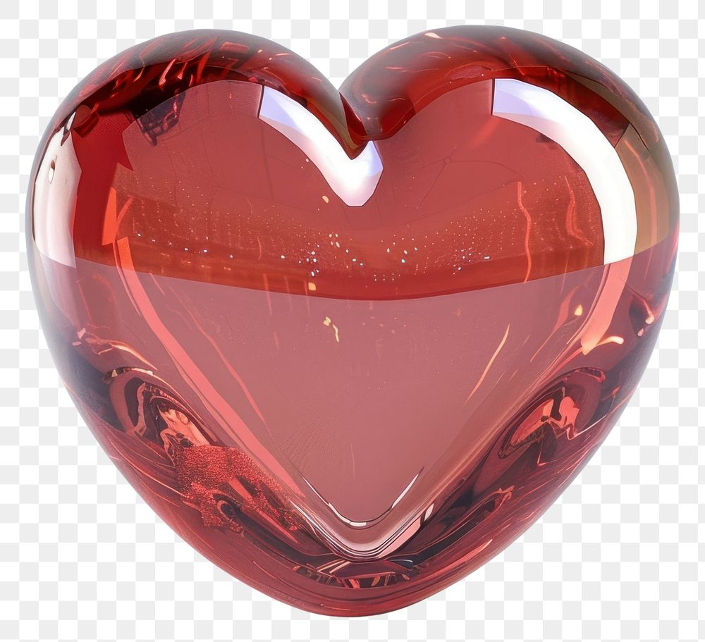 Glossy red heart shape | Premium PNG - rawpixel