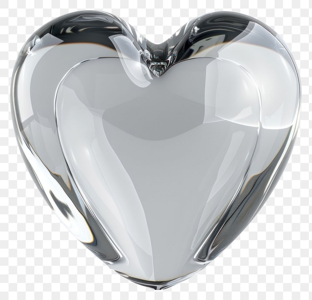 Elegant transparent glass heart | Free PNG - rawpixel