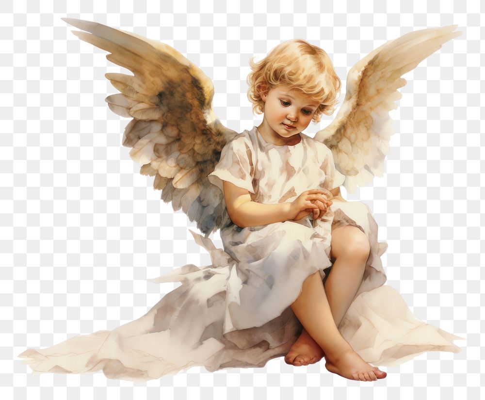 PNG Innocent angelic child wings | Free PNG - rawpixel