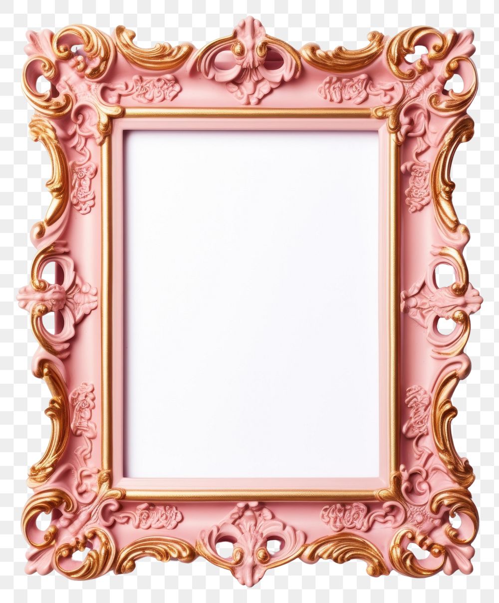 PNG Ornate pink gold frame | Free PNG - rawpixel