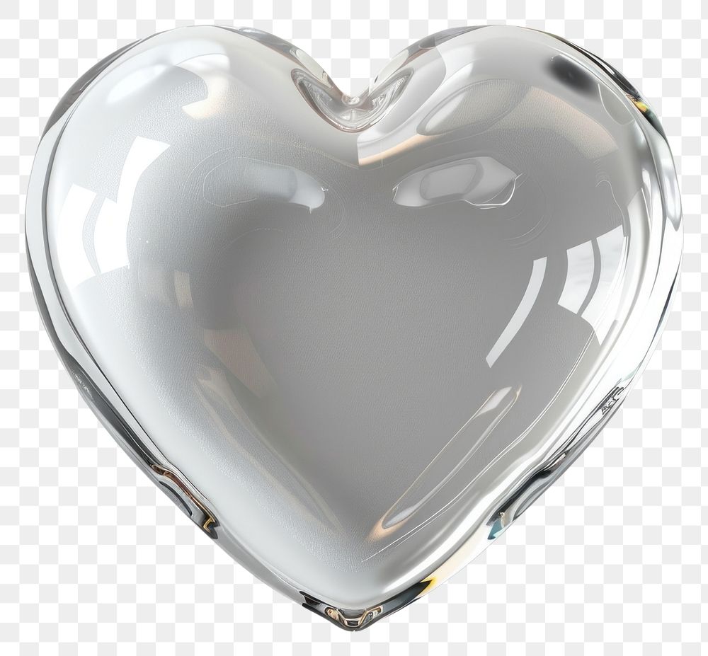 Shiny transparent glass heart | Free PNG - rawpixel