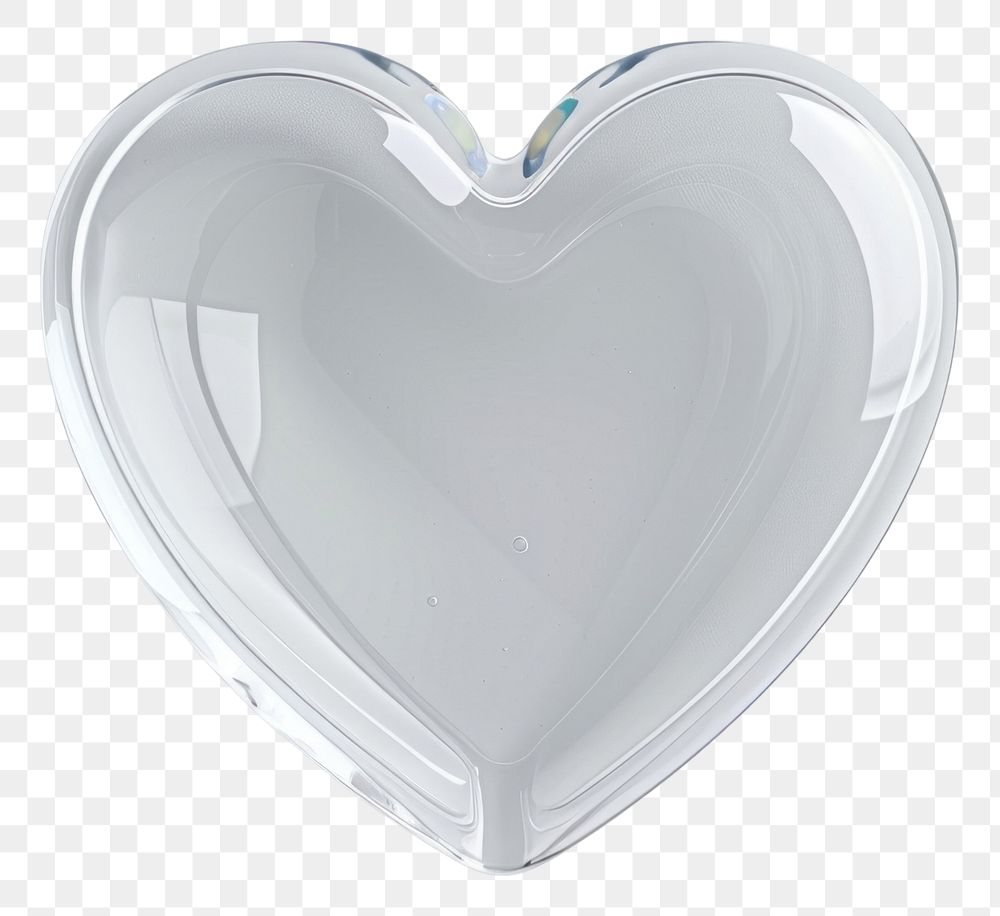 Transparent glass heart shape | Free PNG - rawpixel