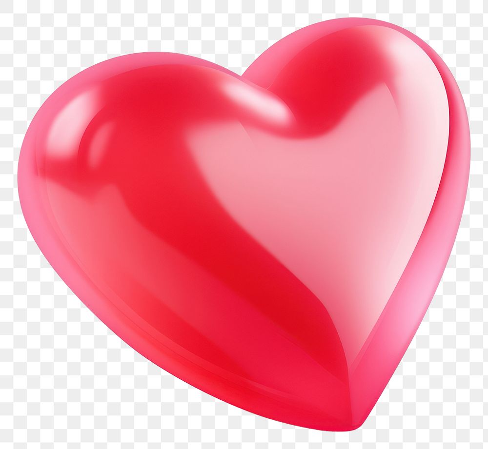 Glossy red heart icon | Free PNG - rawpixel