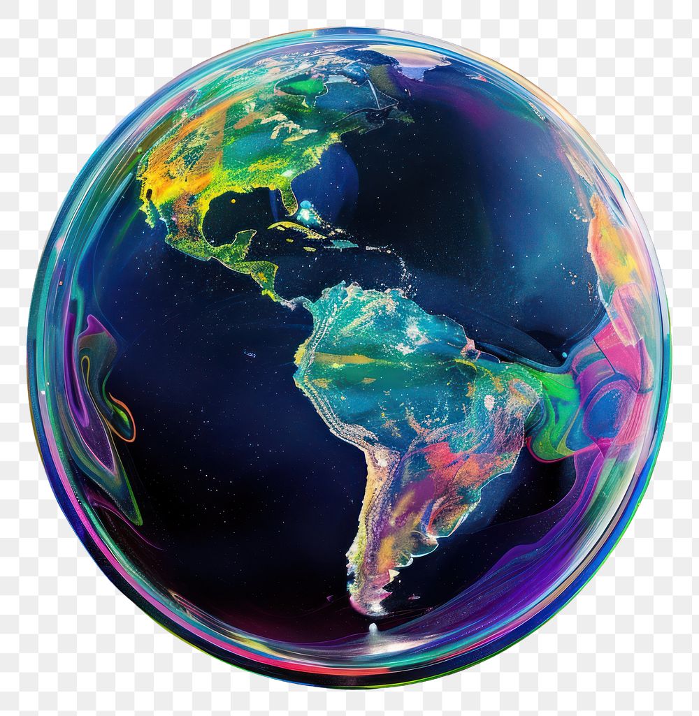 PNG Colorful abstract Earth illustration | Free PNG - rawpixel