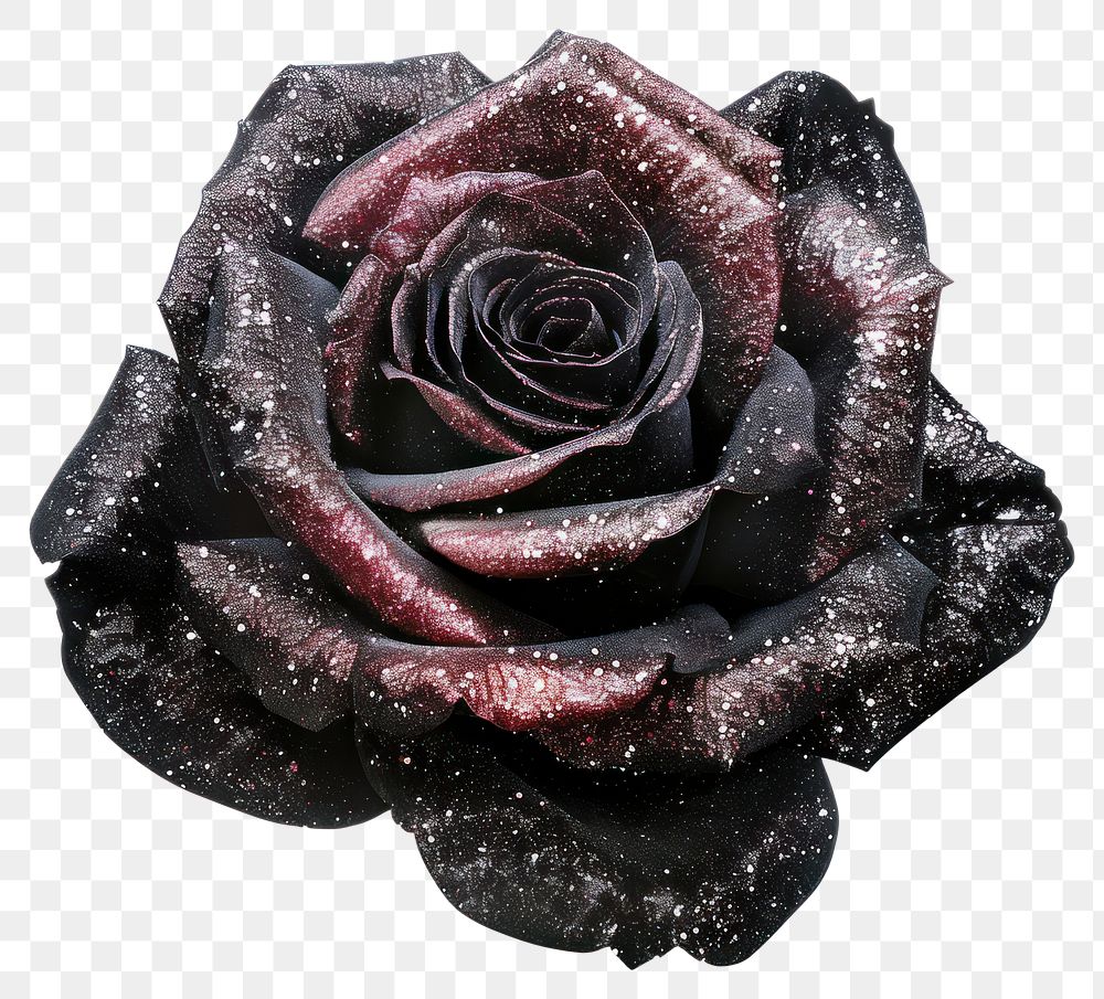 Gothic black rose glitter | Free PNG - rawpixel