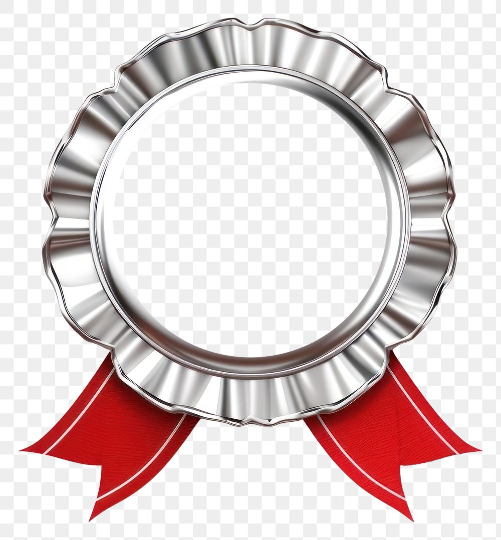 PNG Silver award ribbon rosette | Free PNG - rawpixel