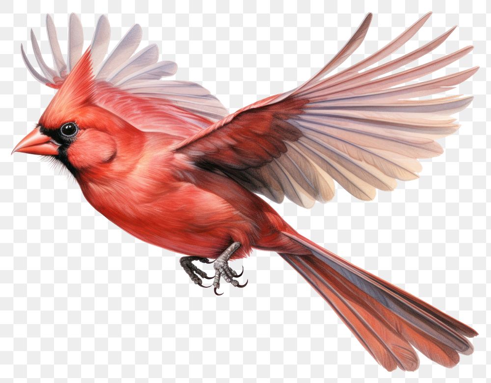 PNG Flying Cardinal cardinal bird | Premium PNG - rawpixel