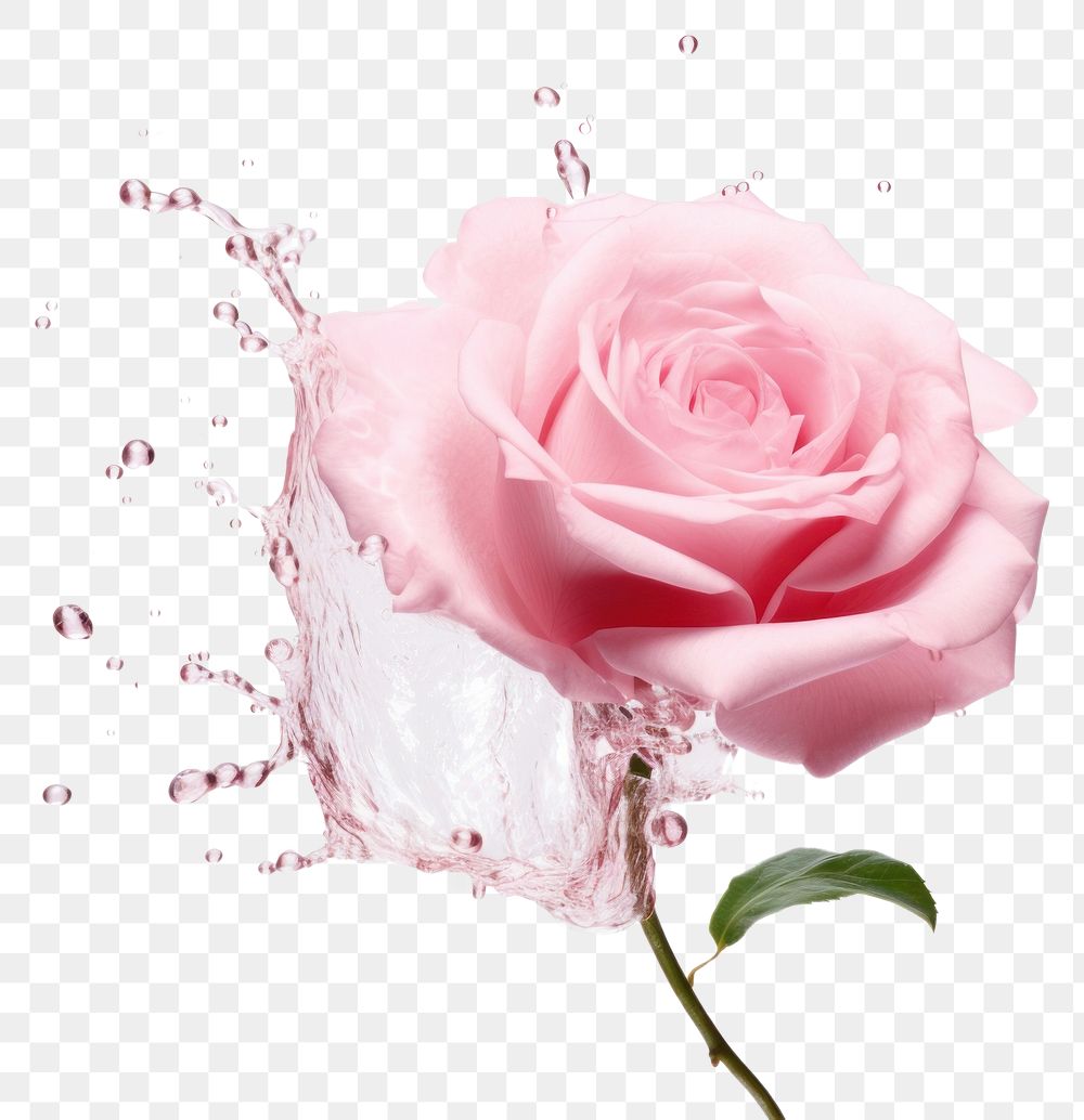 PNG Elegant pink rose splash | Free PNG - rawpixel