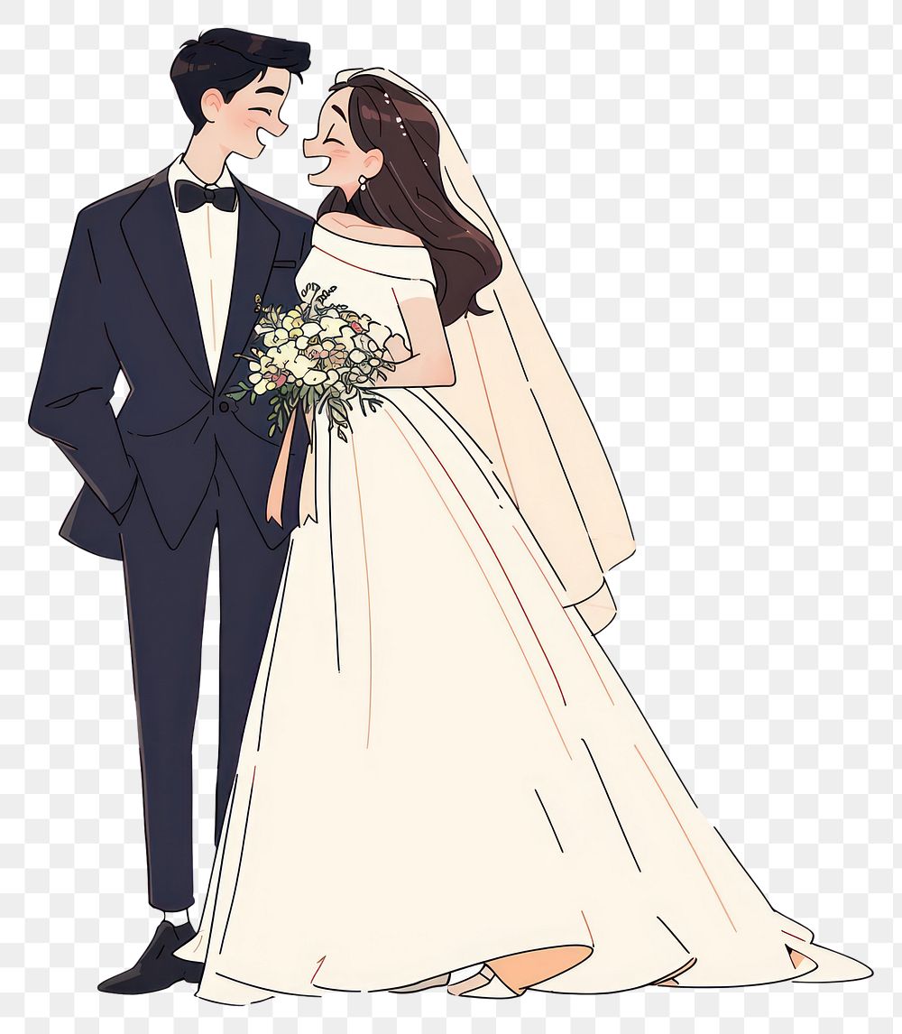 PNG Elegant bride groom wedding | Free PNG - rawpixel