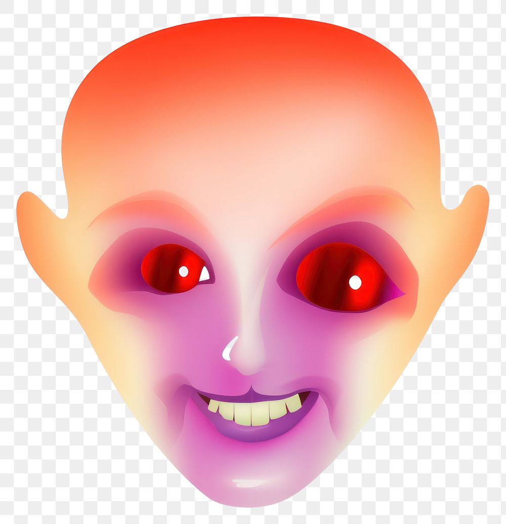 PNG Colorful abstract alien face | Free PNG - rawpixel