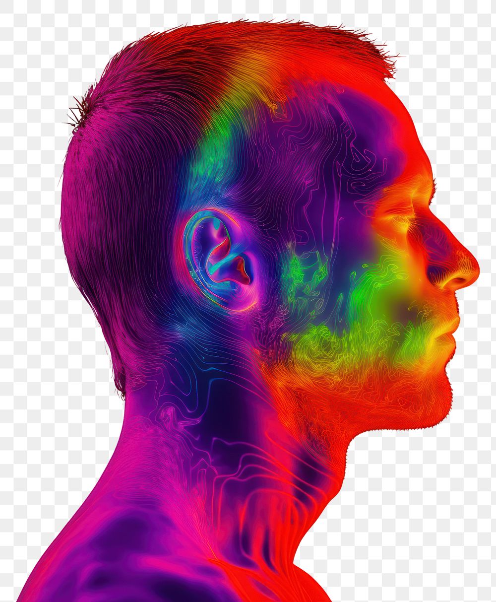 PNG Thermography photo human head | Free PNG - rawpixel