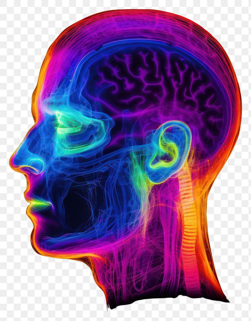 PNG Thermography photo human head | Free PNG - rawpixel