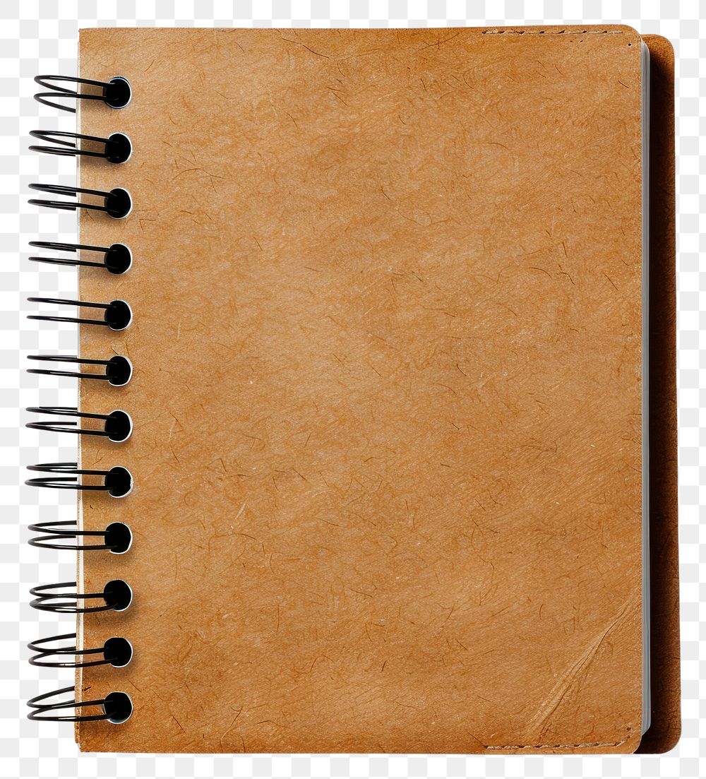 PNG Leather spiral-bound notebook cover | Premium PNG - rawpixel
