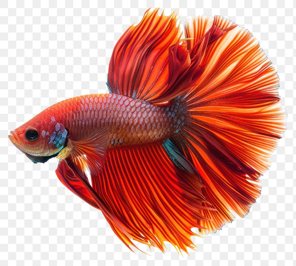 PNG Vibrant red betta fish | Free PNG - rawpixel
