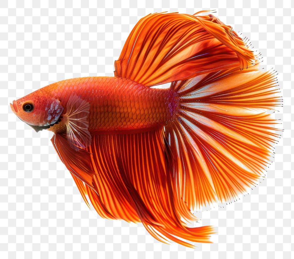 PNG Vibrant orange Betta fish | Free PNG - rawpixel