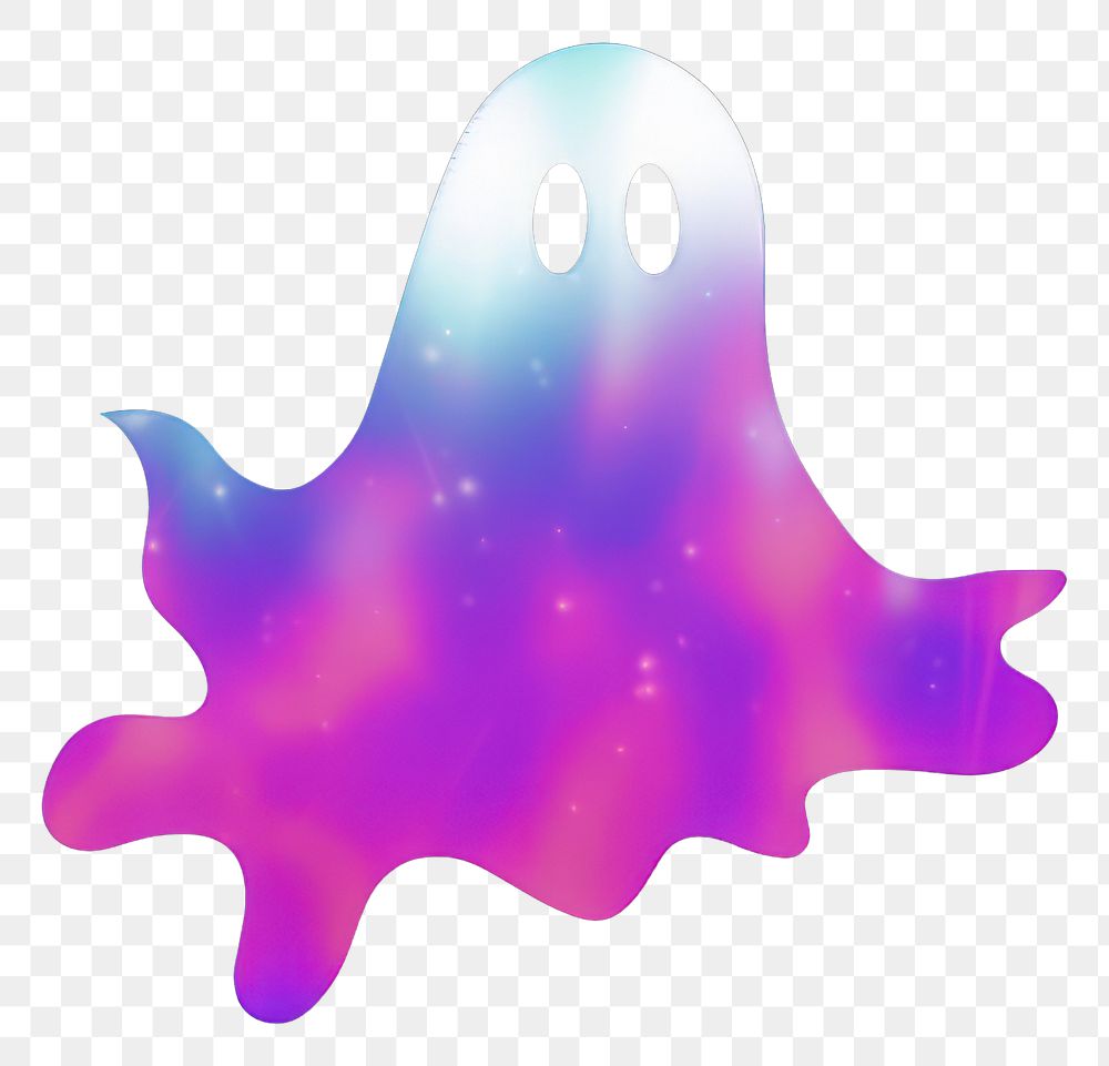 Colorful ghost with gradient | Free PNG - rawpixel