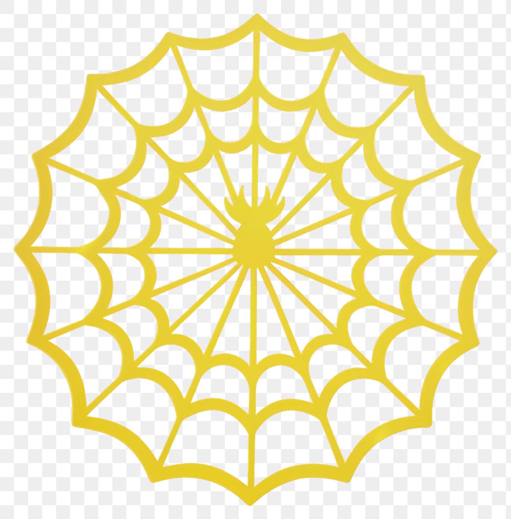 PNG Yellow spider web wall | Free PNG - rawpixel
