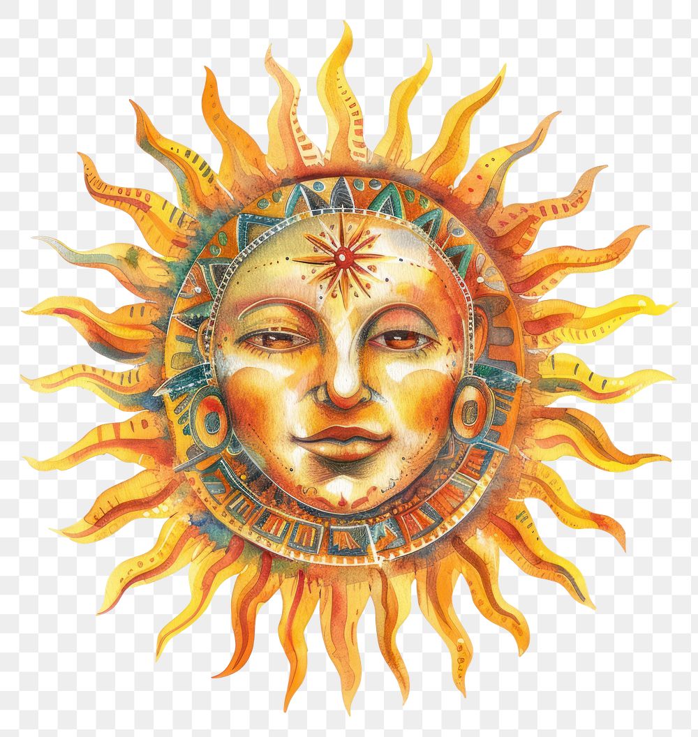 PNG Vibrant artistic sun illustration | Premium PNG - rawpixel