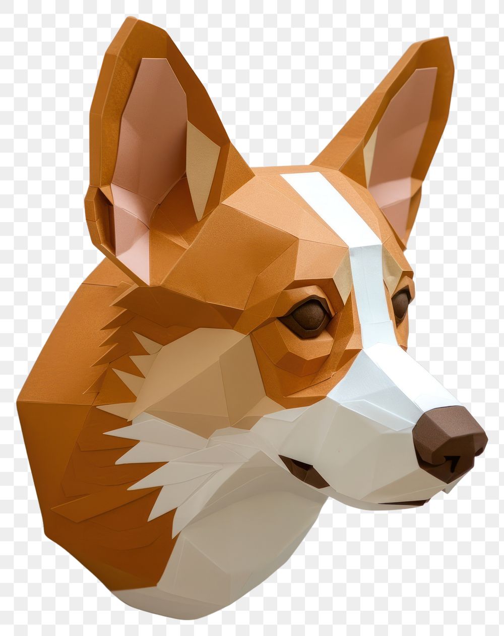 PNG Geometric corgi dog head | Free PNG - rawpixel