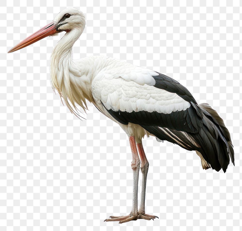 PNG Elegant white stork standing | Premium PNG - rawpixel