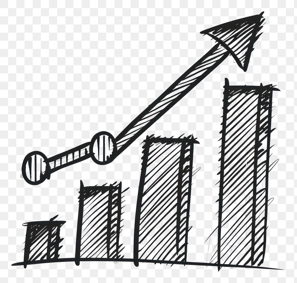 PNG Hand-drawn growth chart illustration | Free PNG - rawpixel